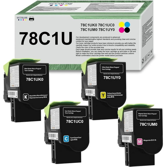 78C1U Ultra High Yield Toner Cartridge (with New Chip) CS521 78C1UK0 ...