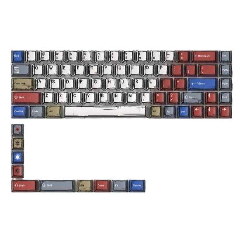 78Keys/set Palette Mixed Lights BOWs Dye Sublimations Keycap PBT ...