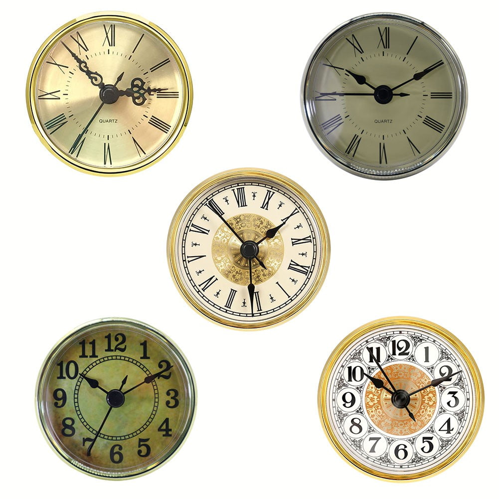 78MM Clock Quartz Movement Round Clocks Face Insert Classic Clock Craft ...