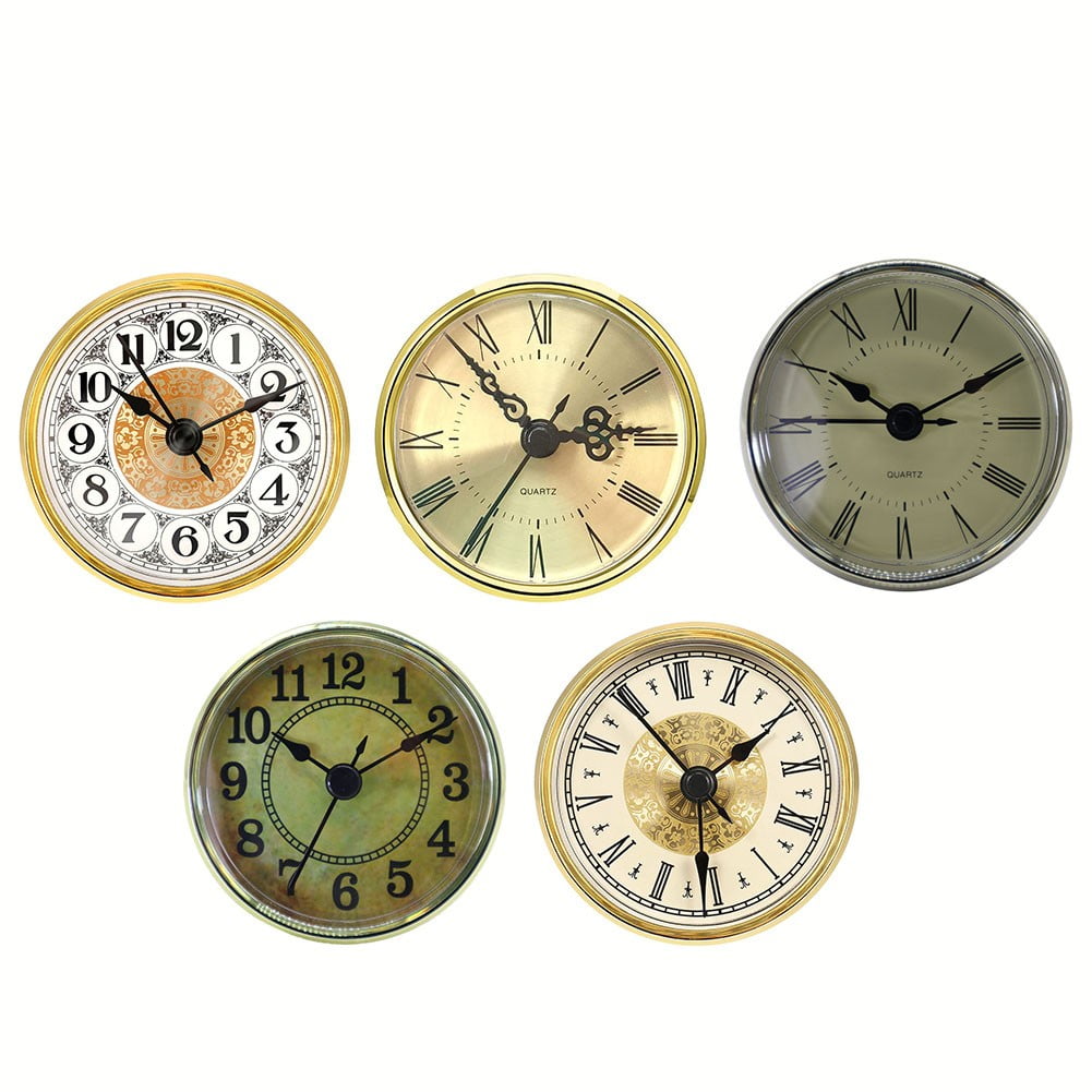 78MM Clock Quartz Movement Round Clocks Face Insert Classic Clock Craft ...