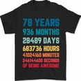 78Th Birthday 78 Year Old Mens S-5XL T-Shirt - Walmart.com
