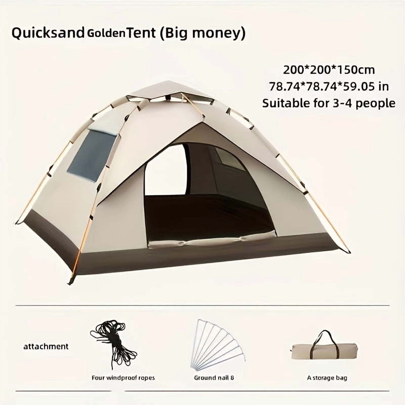 78x78x59in 4 - Person Pop - Up Tent - Oxford Cloth. Quick Open/Close ...