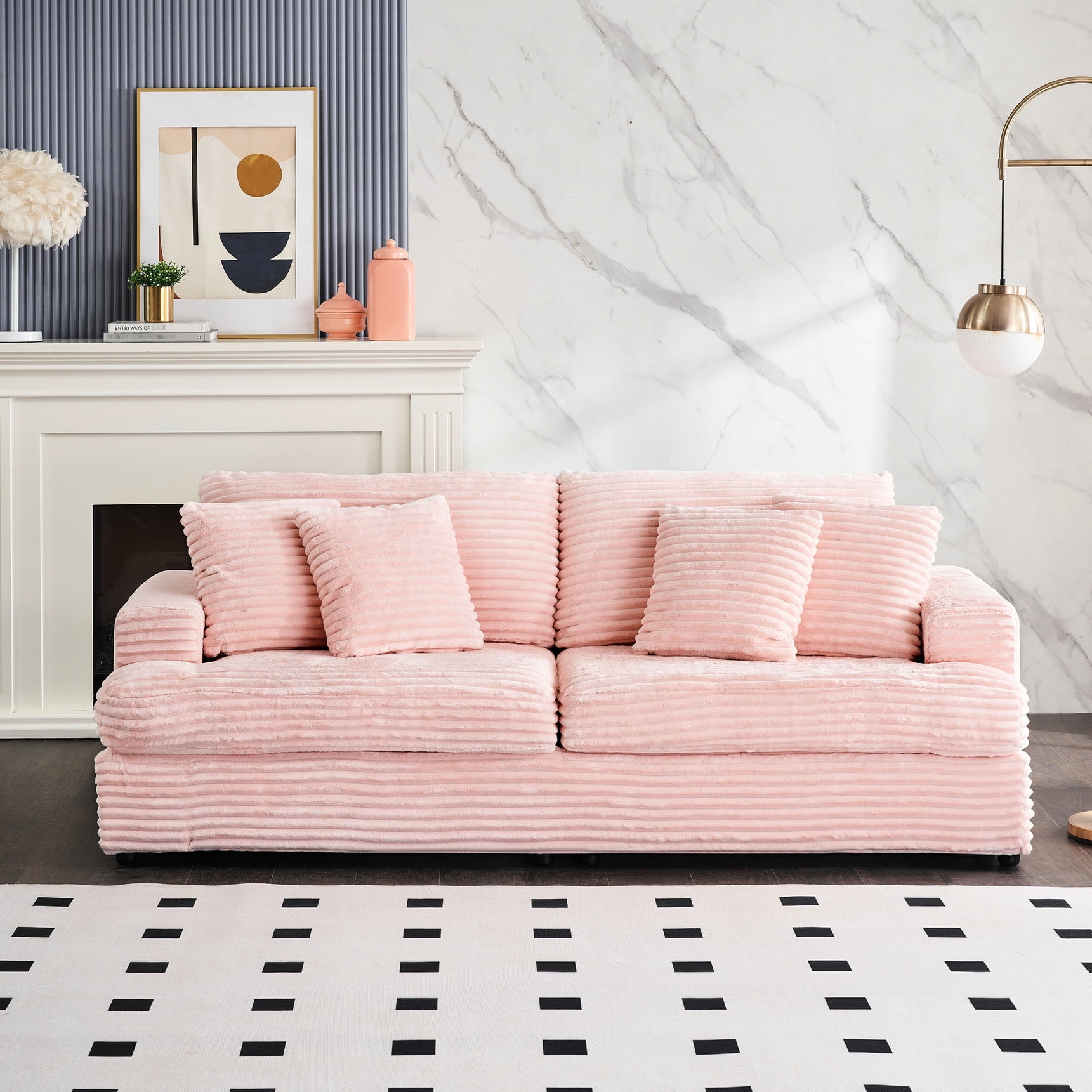 79.3 - inch Modern Sofa - Multiple Posture Support - Living and ...