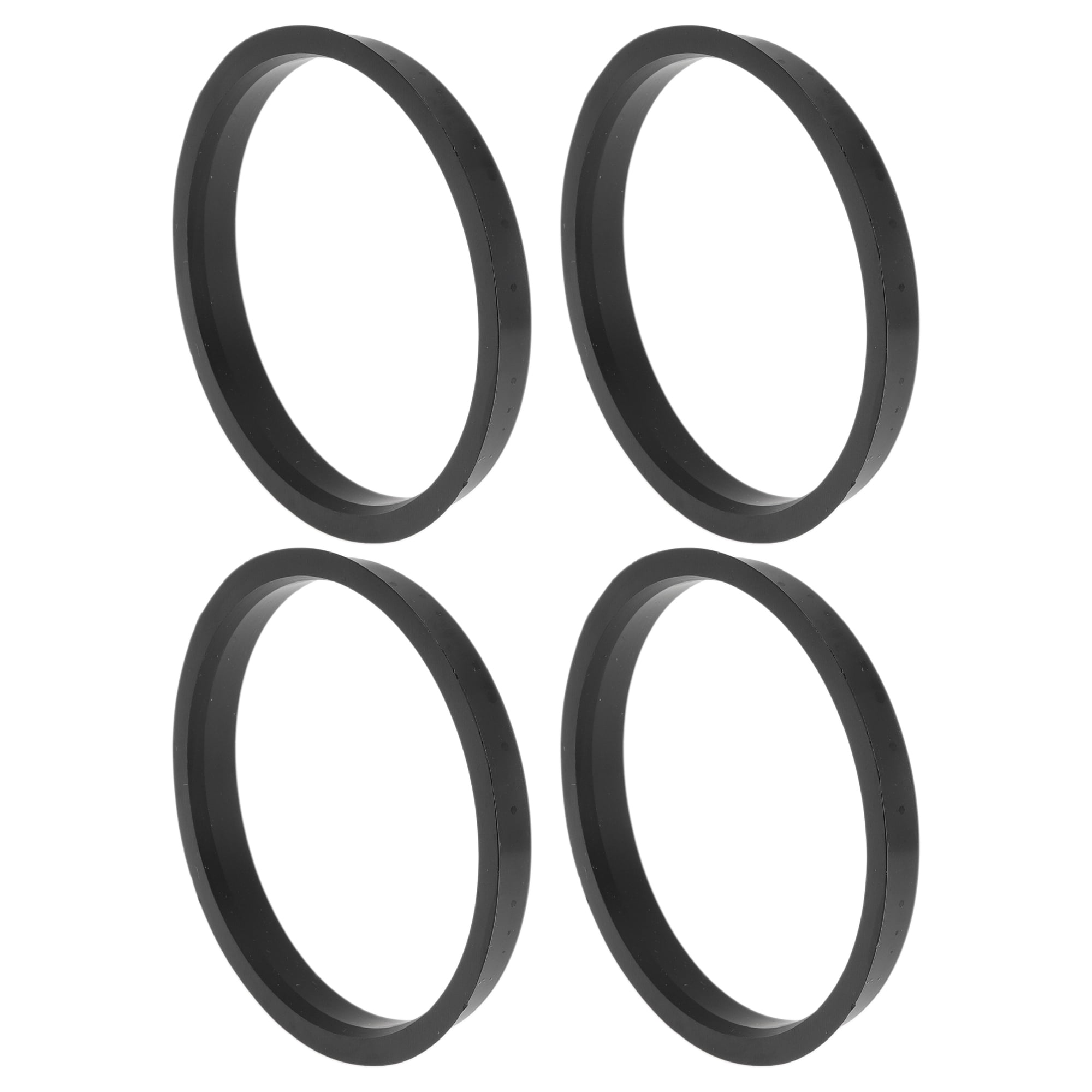 Unique Bargains 4Pcs Wheel Hub Centric Rings Black Polycarbonate Wheels ...