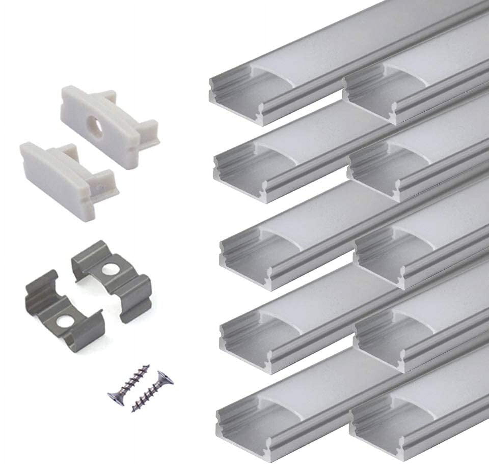Aluminum Low Profile LED Light Strip Kit (10 sets) 6.6ft/2M with ...