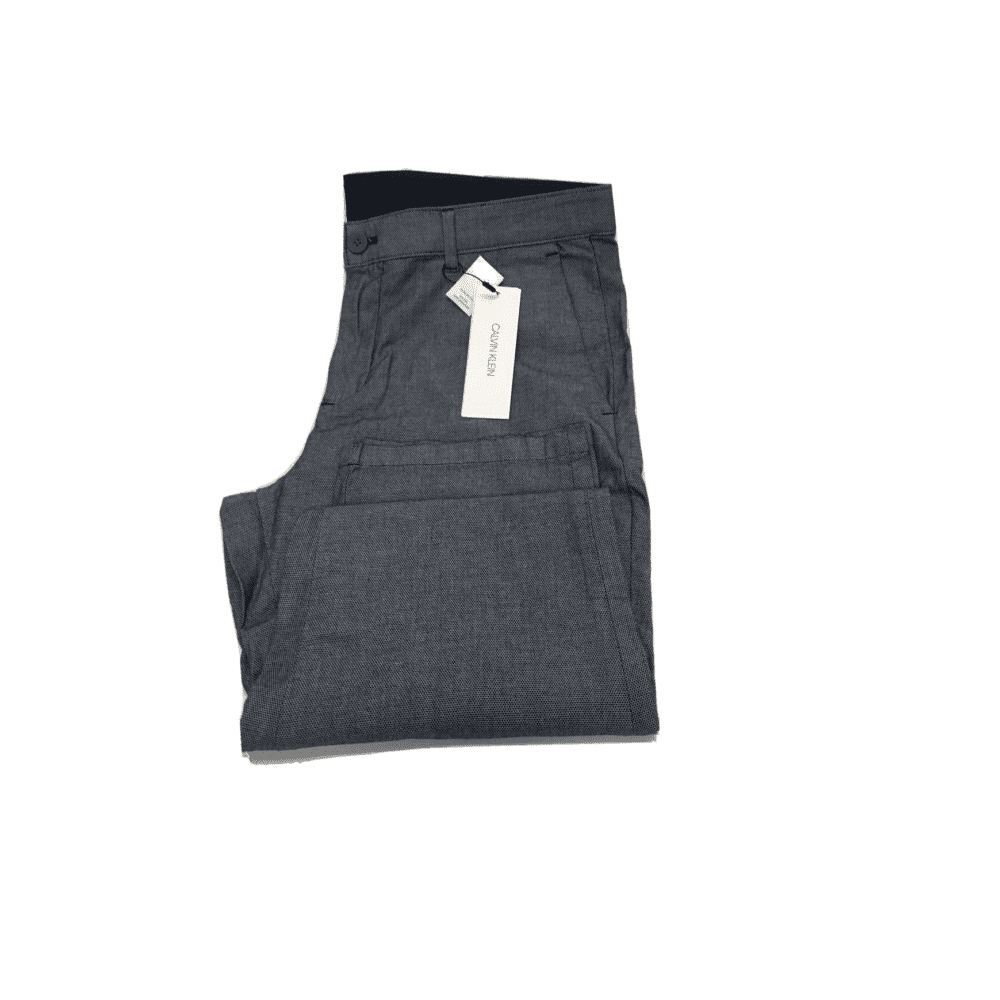 $79 Calvin Klein Men's Slim Fit Stretch Pants Infinite Flex Navy Gray ...