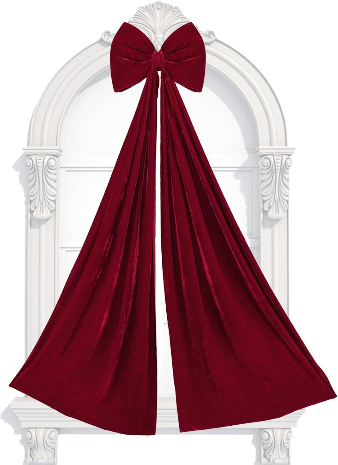 79 Inch Huge Red Bow Christmas Tree Topper,Giant Bows for Christmas ...