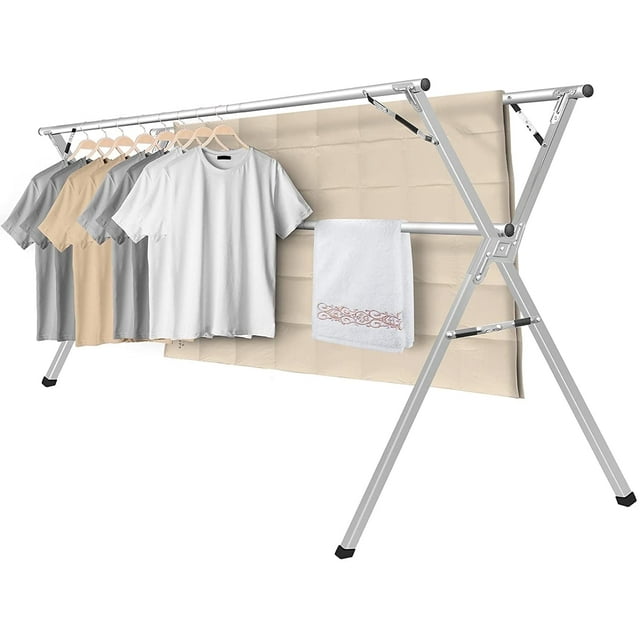 79 Inches Clothes Drying Rack, Laundry Drying Rack Clothing Foldable ...