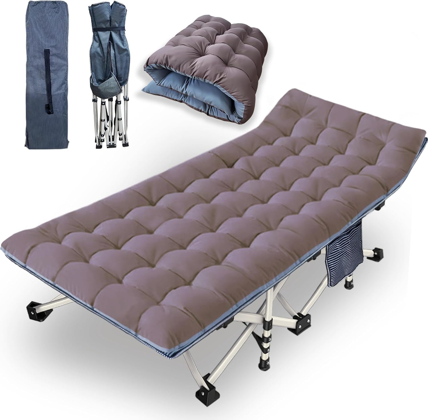 79" L x 32" W x 18" H Oversize XXL Camping Cot with Comfortable ...