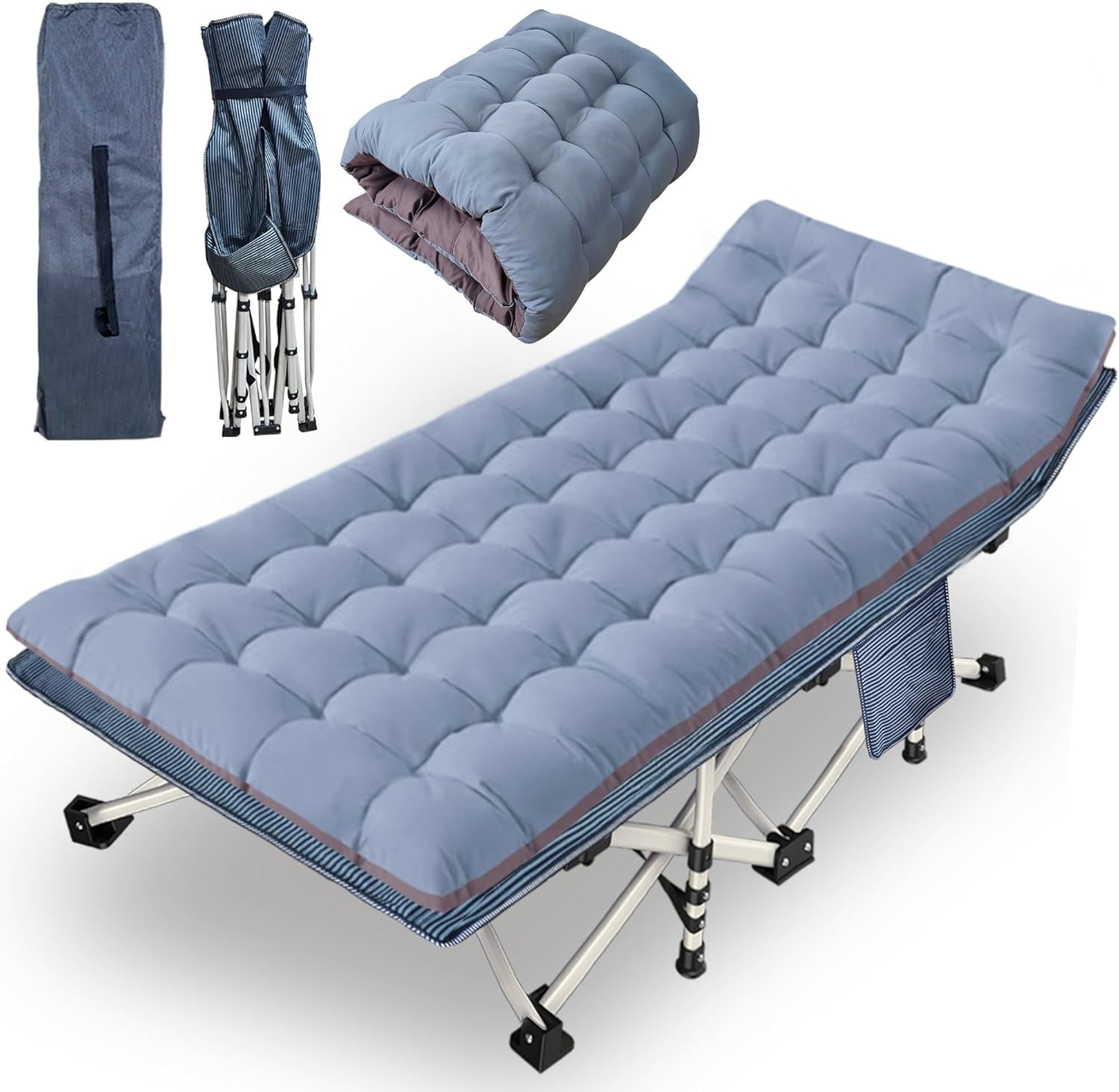 79" L x 32" W x 18" H Oversize XXL Camping Cot with Comfortable ...