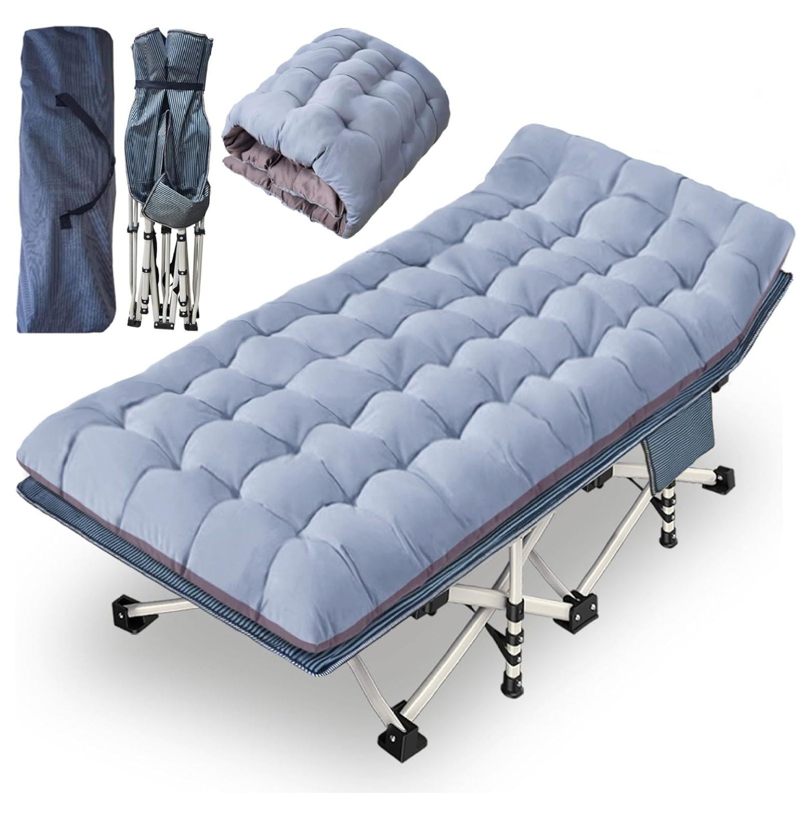 79" L x 32" W x 18" H Oversize XXL Camping Cot with Comfortable ...