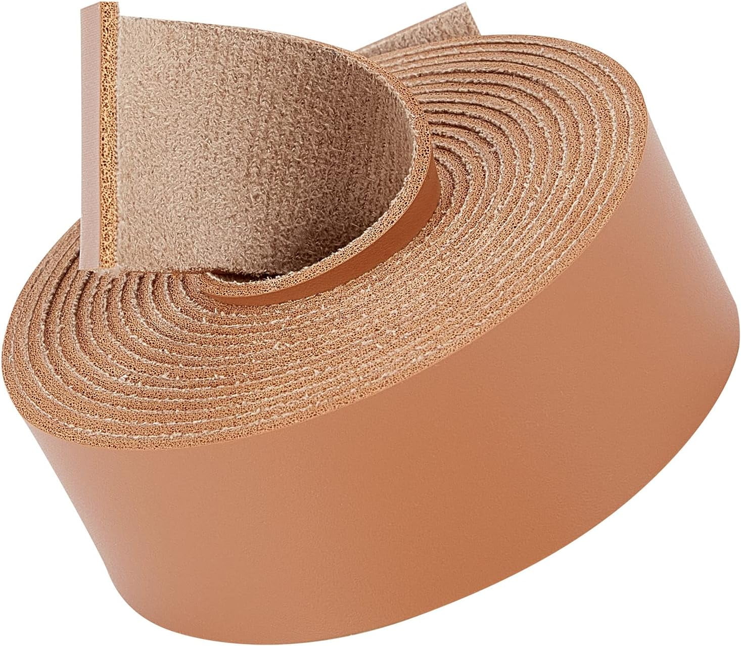 79" Long 1" Wide Matte Dark Brown Leather Strap Roll 2mm Thick Flat ...