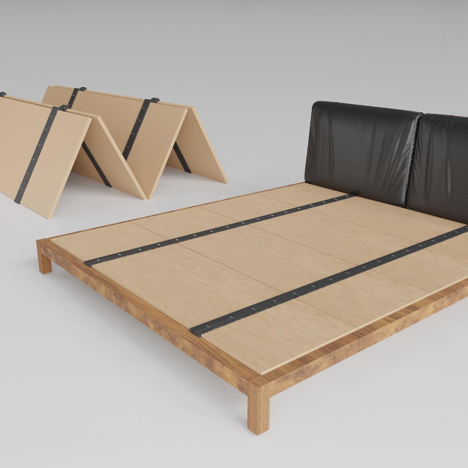 79″x58″ Folding Bunkie Board – Low-Profile Support Platform for Futons ...