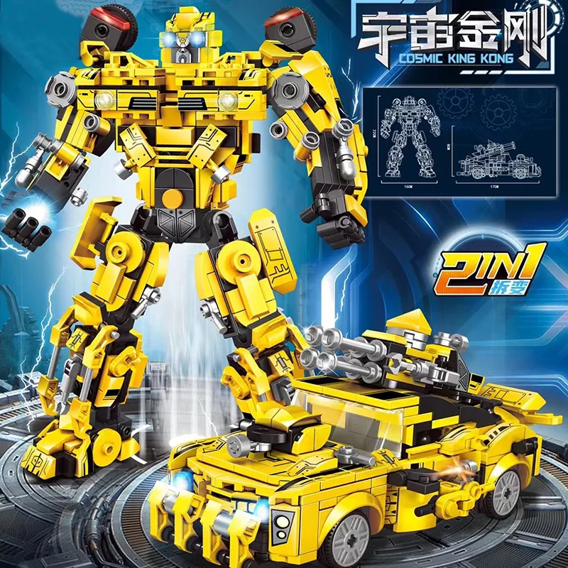792PCS Transforming Building Set, Collectible 2 in 1 Transformation ...