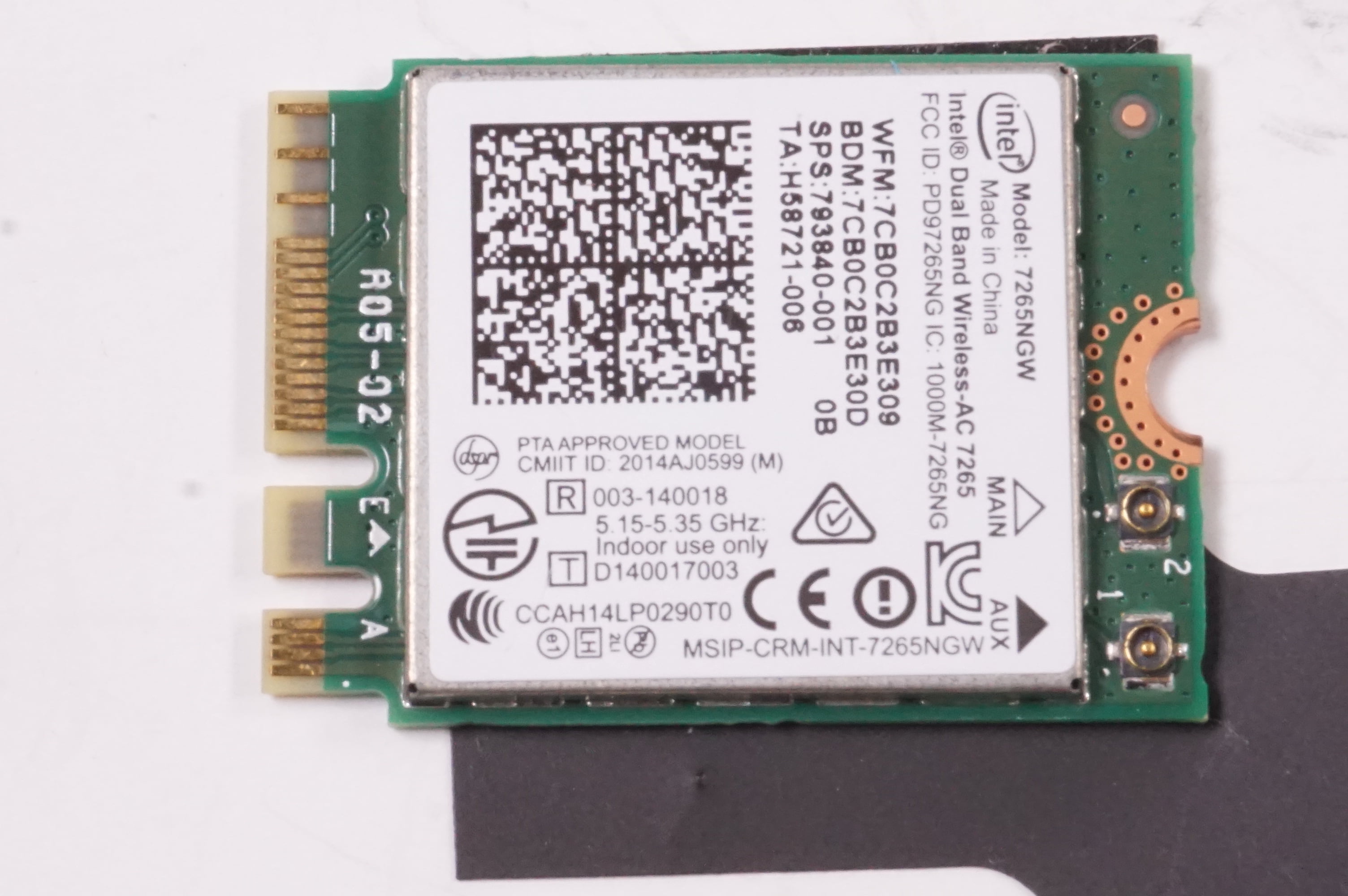 793840-001 Hp Wireless Module 7265ngw Wireless Card 15-CE015DX ...