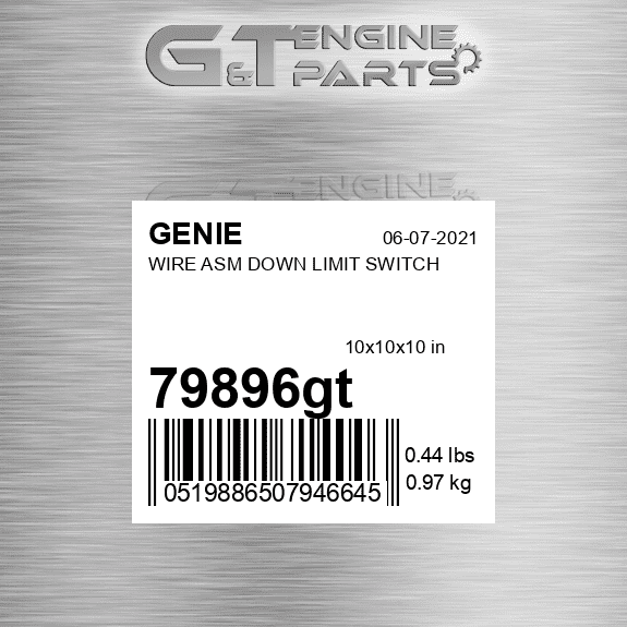 79896GT WIRE ASM DOWN LIMIT SWITCH fits Genie (New OEM) - Walmart.com