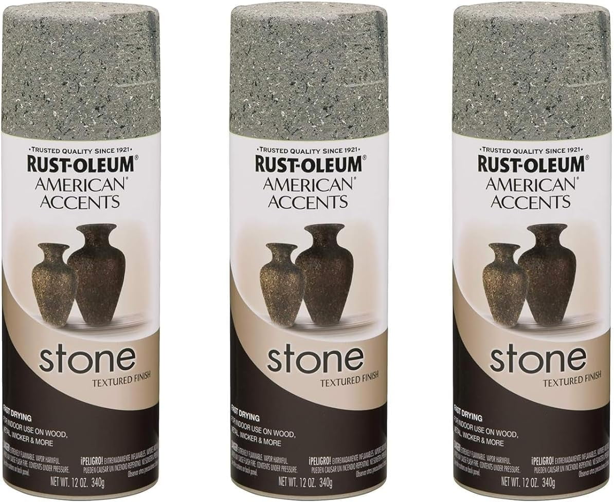 7992830-3PK Stone Creations Spray Paint, 12 oz, Gray Stone, 3 Pack ...