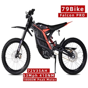 Falcon Pro 10000W peak 52MPH 410NM 79 Bike Off-Road for Adults ,72V ...
