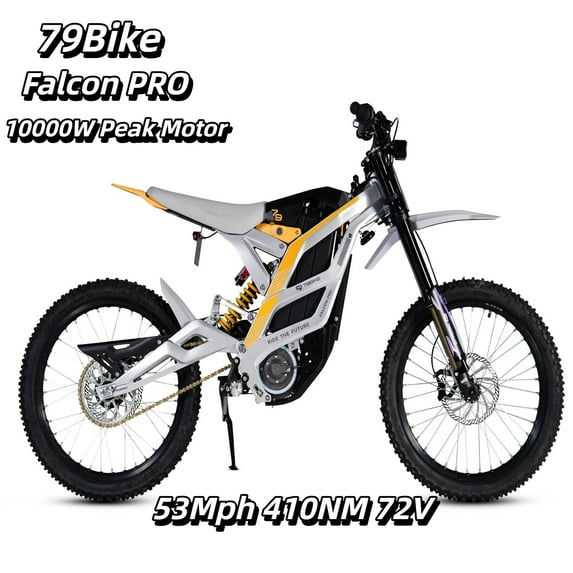 79Bike Falcon Pro 10000W(Peak)Mid-Mounted Motor 52MPH 410NM all terrain ...