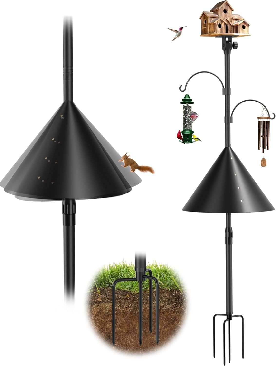 79Inch Bird Feeding Station,Heavy Duty Bird Feeder Pole Bird House ...