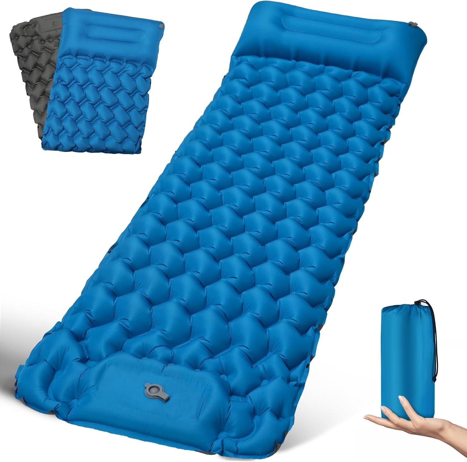 Large Camping Sleeping Pad Extra Thick Durable Camping Inflatable Sofa ...