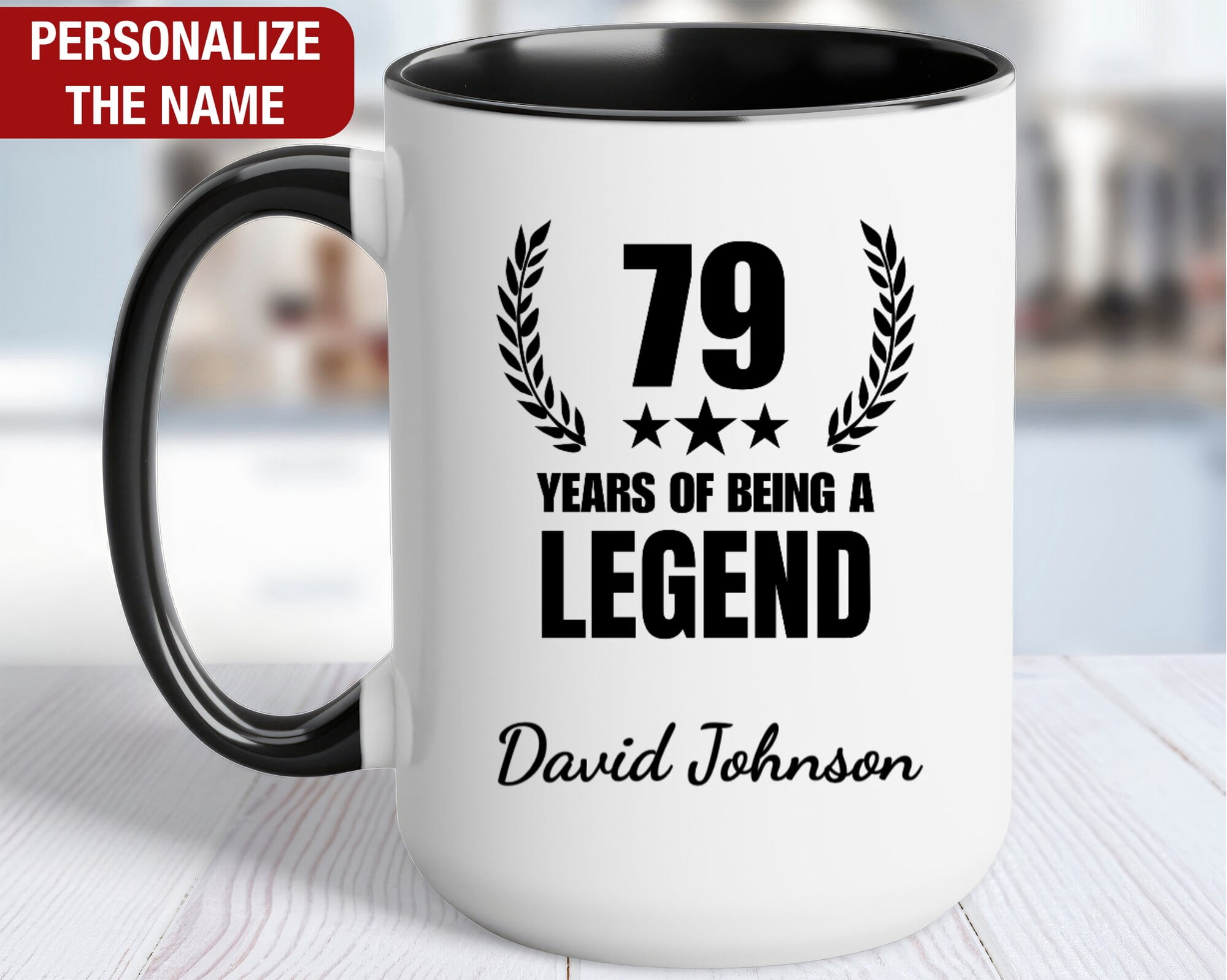 79th Birthday Gift Personalized Mug 79 Years of Being a Legend Gift for ...