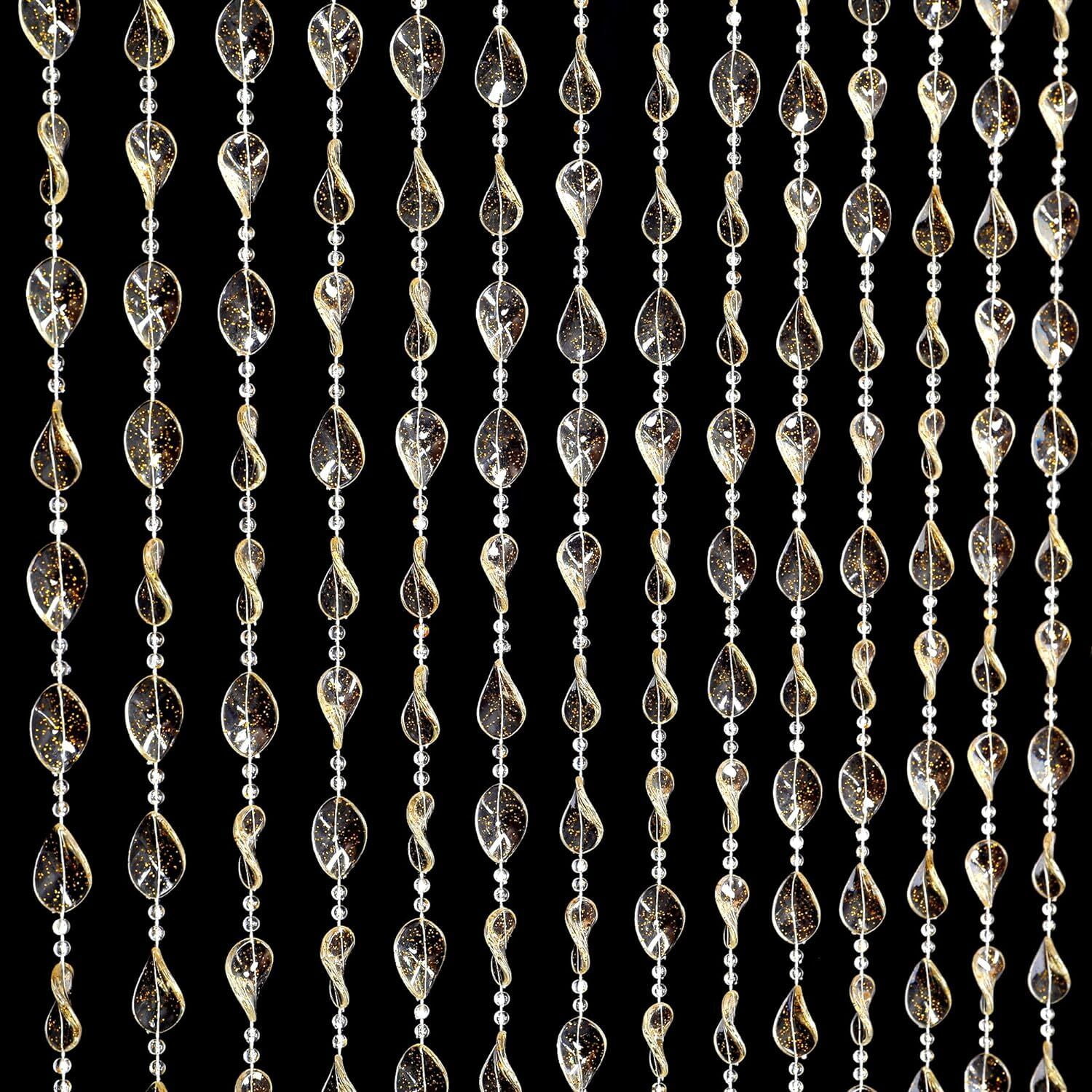 79x35 in Crystal Beaded String Curtain Acrylic Hanging Door Beads ...