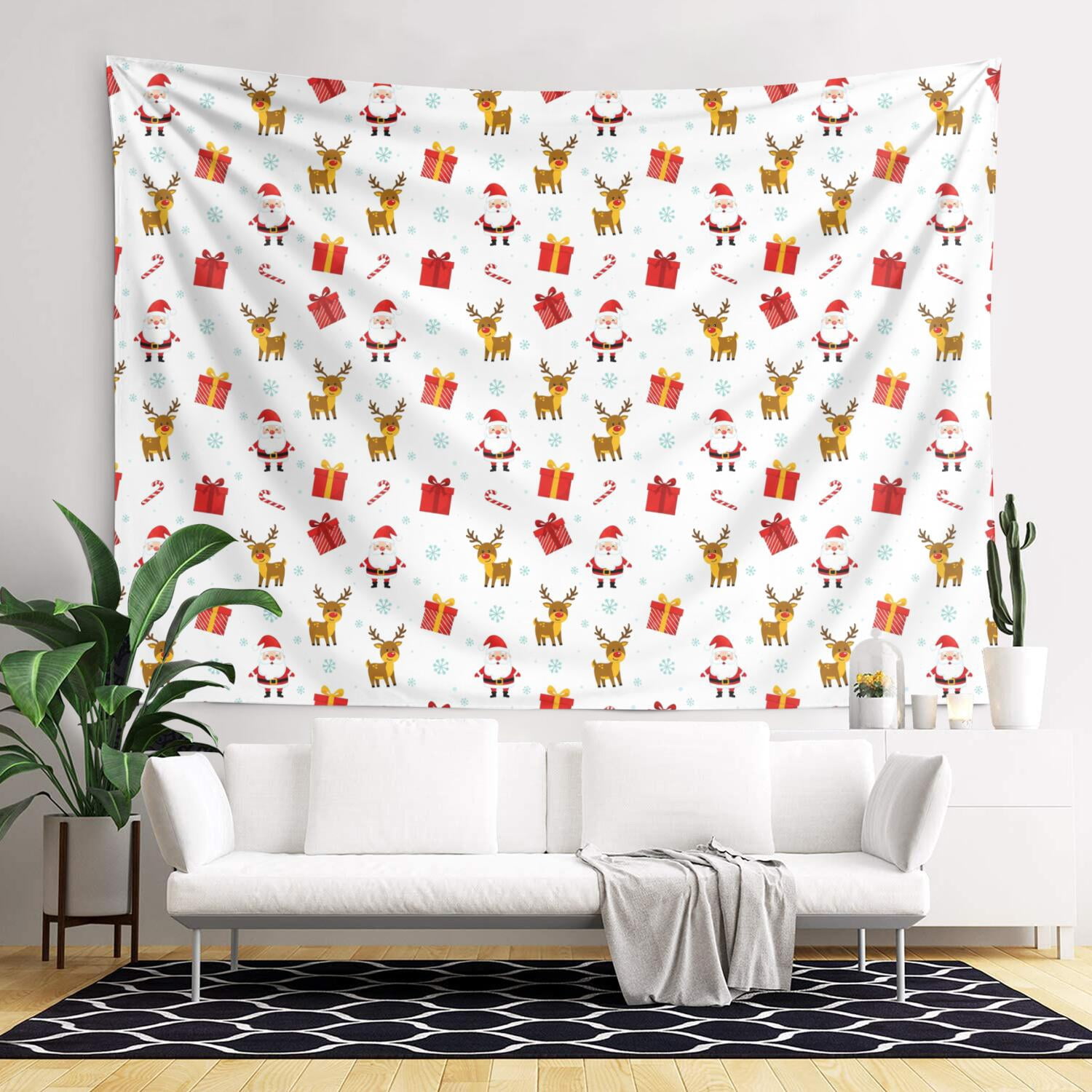 79x60 Inch Rectangle Wall Tapestry for Indoor & Outdoor, Living Room ...