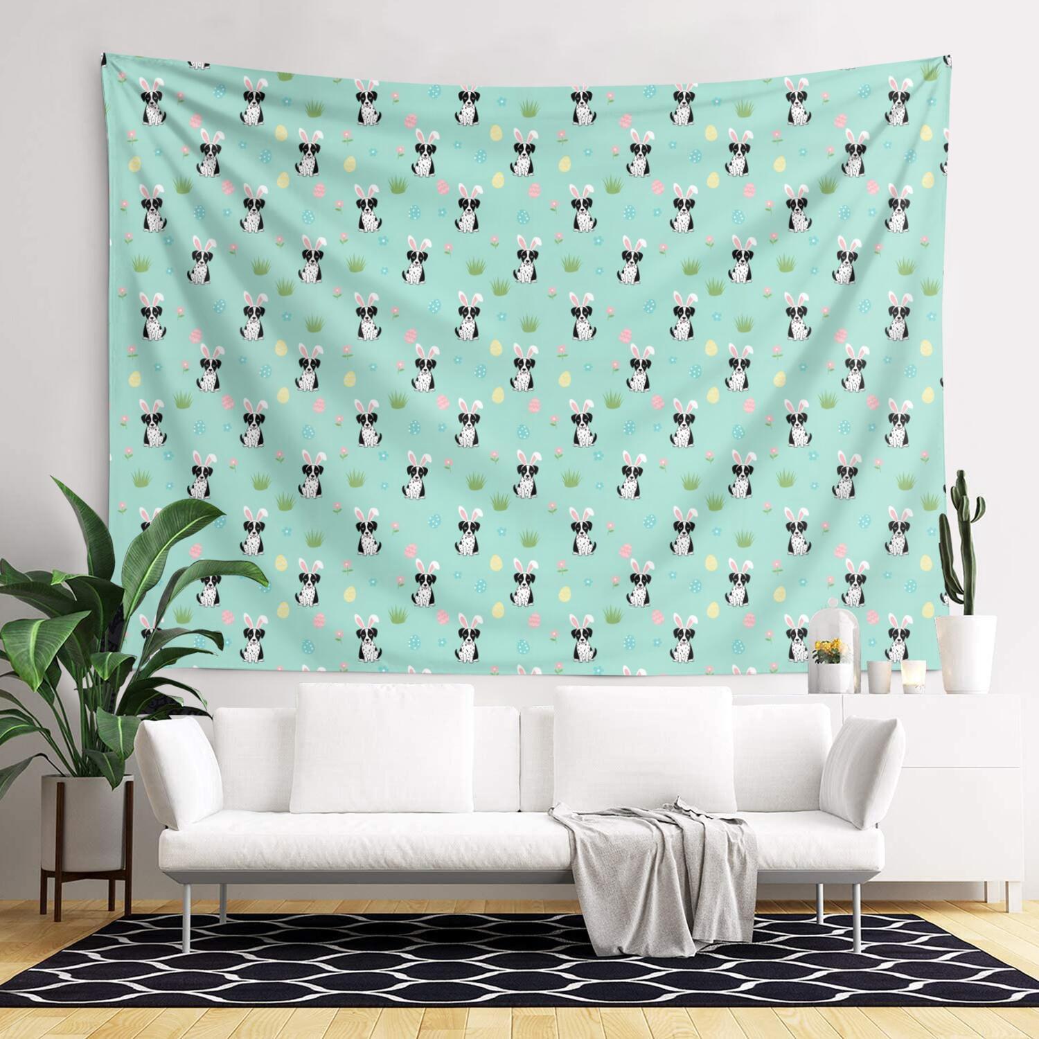 79x60 Inch Rectangle Wall Tapestry for Indoor & Outdoor, Living Room ...