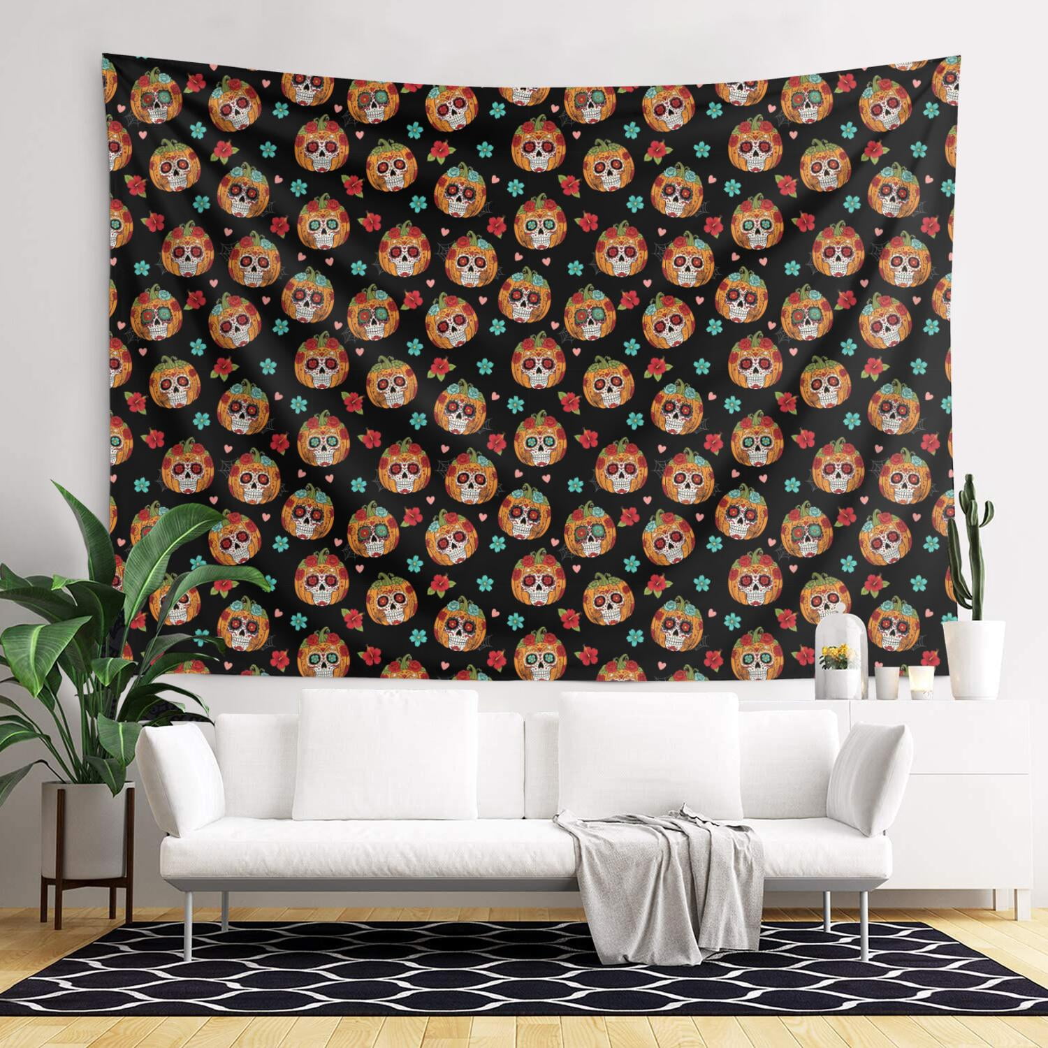 79x60 Inch Rectangle Wall Tapestry for Indoor & Outdoor, Living Room ...