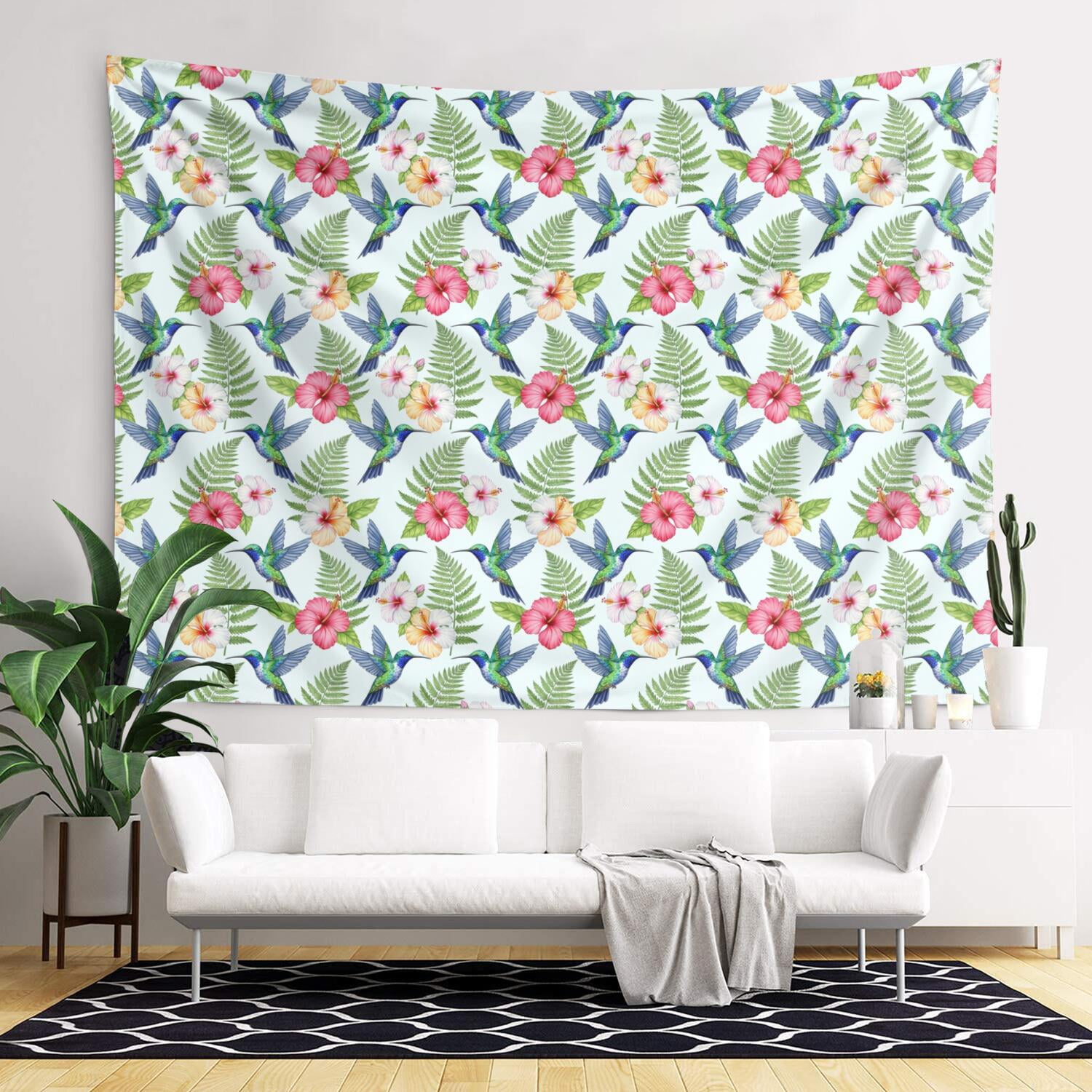 79x60 Inch Rectangle Wall Tapestry for Indoor & Outdoor, Living Room ...