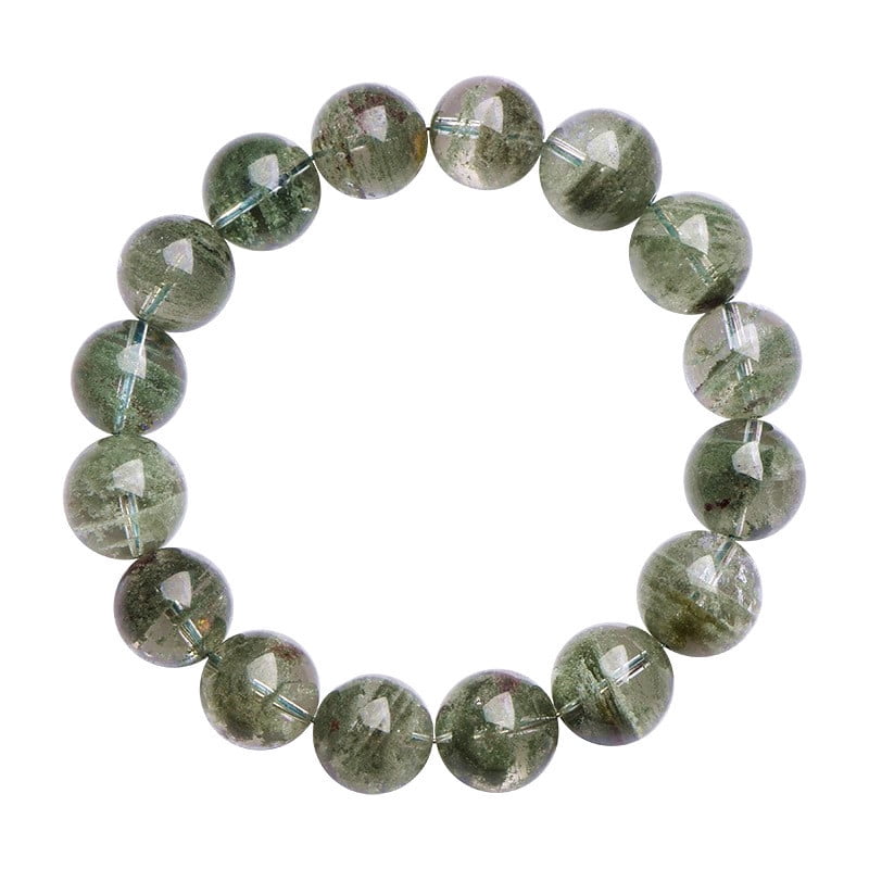 7A Grade Green Phantom Crystal Bead Bracelet Multi-Layered, Natural ...