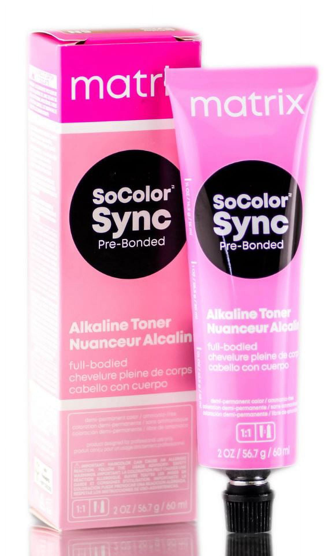 {7AA Dark Blonde Ash Ash} Matrix Color Sync Power Cools Demi-Permanent ...