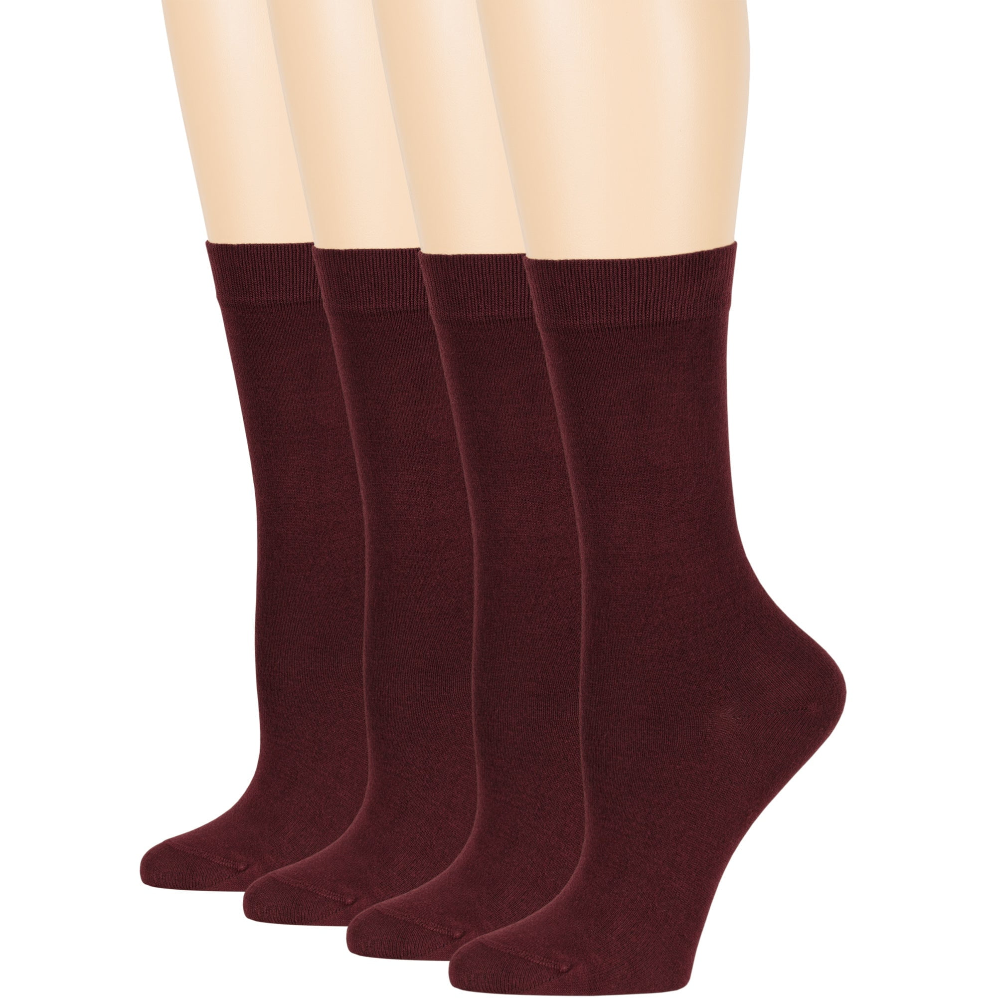 7BIGSTARS KINGDOM Women's Bamboo Dress Socks - 4 Pack Medium - Thin ...