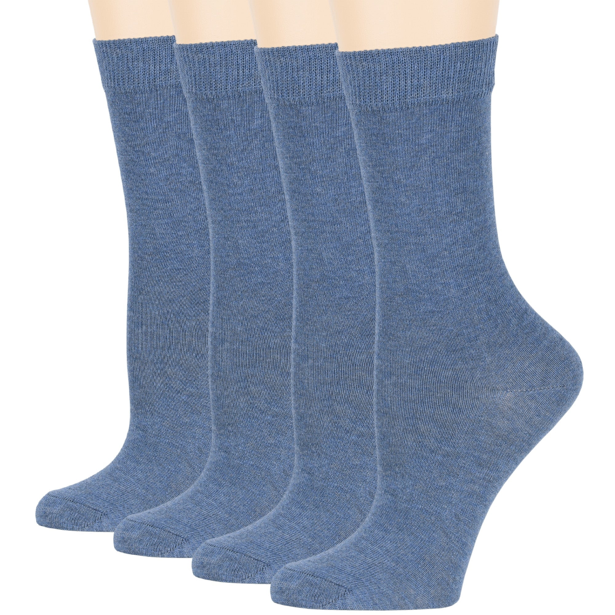 7 BIG STARS Women's Soft Cotton Crew Socks, Casual Thick Length ...