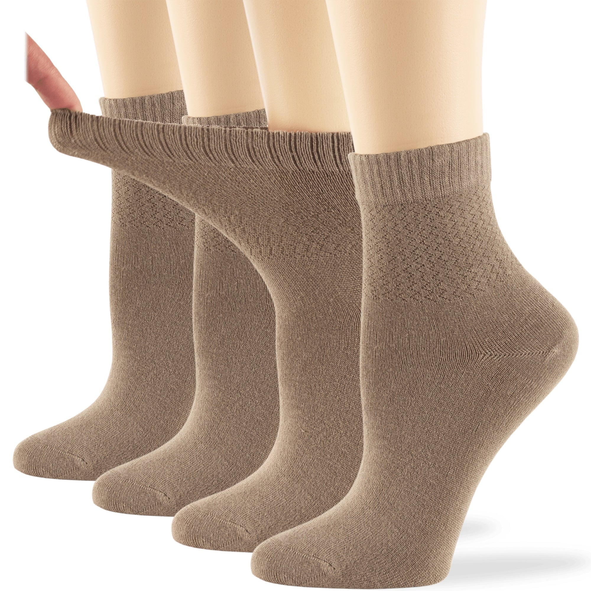 7BIGSTARS KINGDOM Women's Seamless Bamboo Diabetic Ankle Socks, Non ...