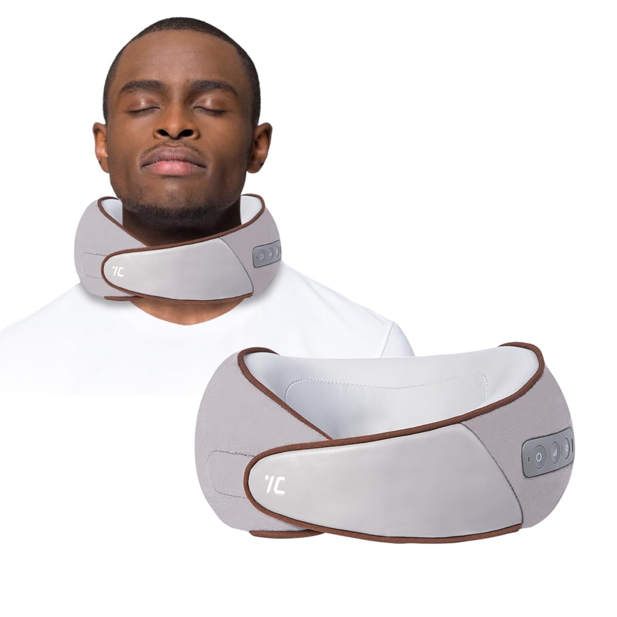 7C Neck Massager Shiatsu MSF2 with Heat: Electric Cervical Pillow Deep ...