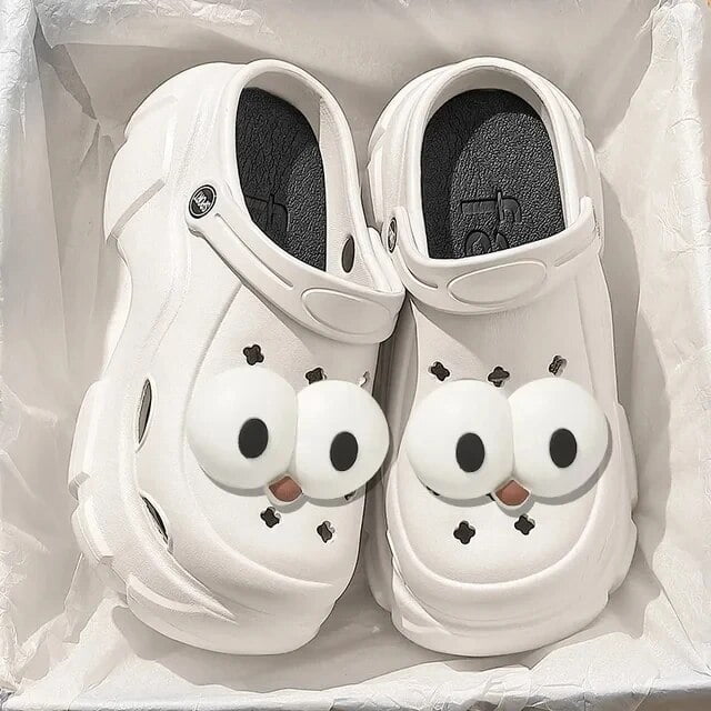 7CM Summer Clogs Outdoor Waterproof Platform Women Slippers Beach ...