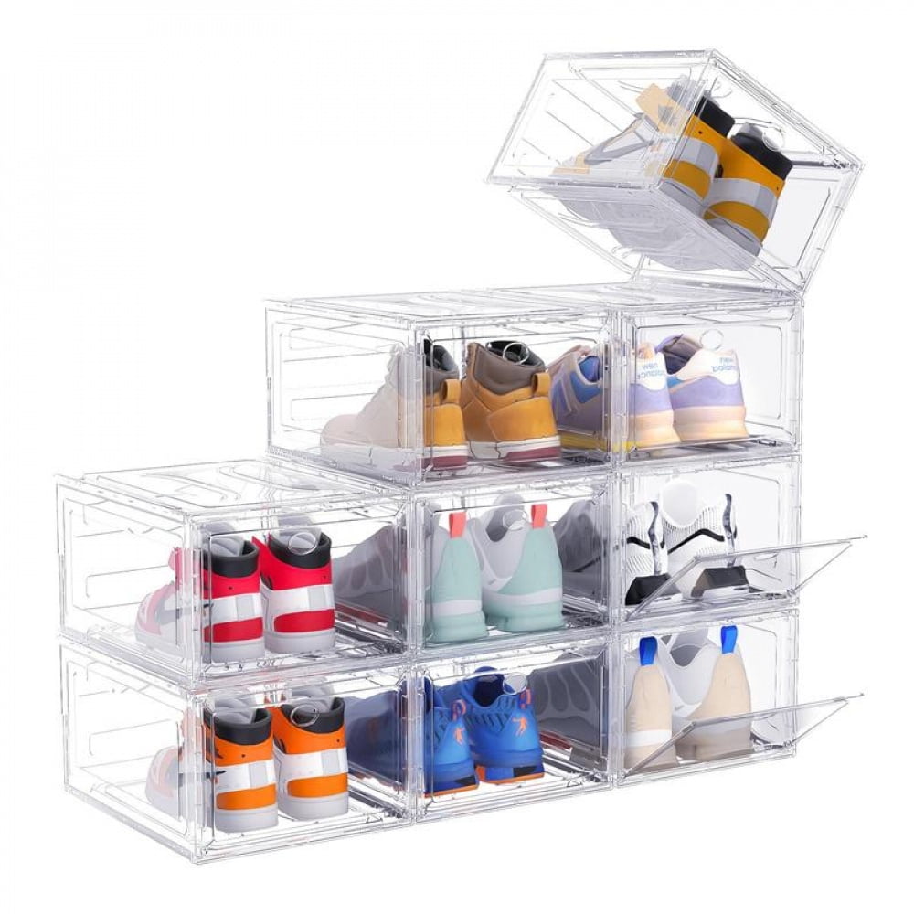 7CODE Thicken & Sturdy 10 Pack Thicken Shoe Organizer Stackable,Shoe ...