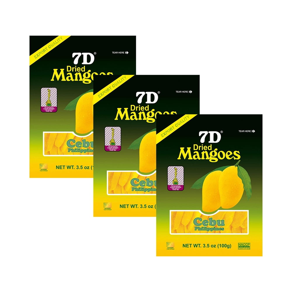 7D Dried Mangoes SAIPAN, USA 2.82oz (80 grams) LOT of 8 packs - Walmart.com