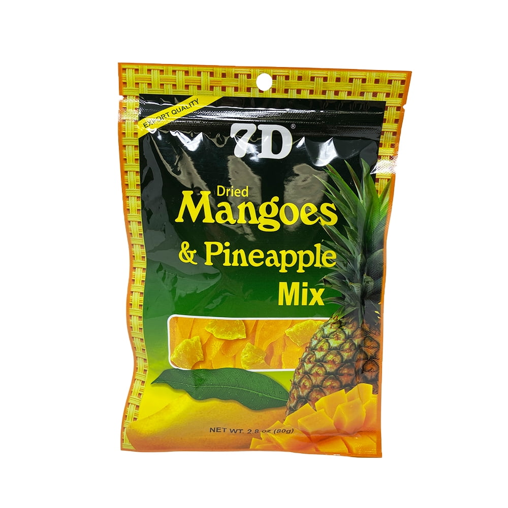 7D Dried Mangoes and Pineapple Mix 80g - Walmart.com