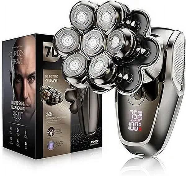 7D Head Shavers for Bald Men, SHPAVVER Detachable Head Shaver LED ...