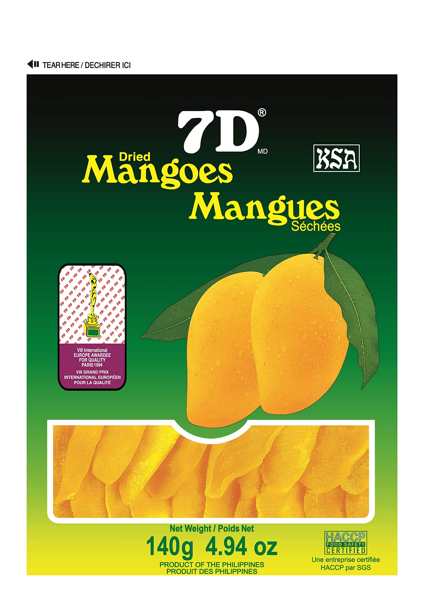 7D dried mangoes 140 DMF15 Gram 5 Pack - Walmart.com