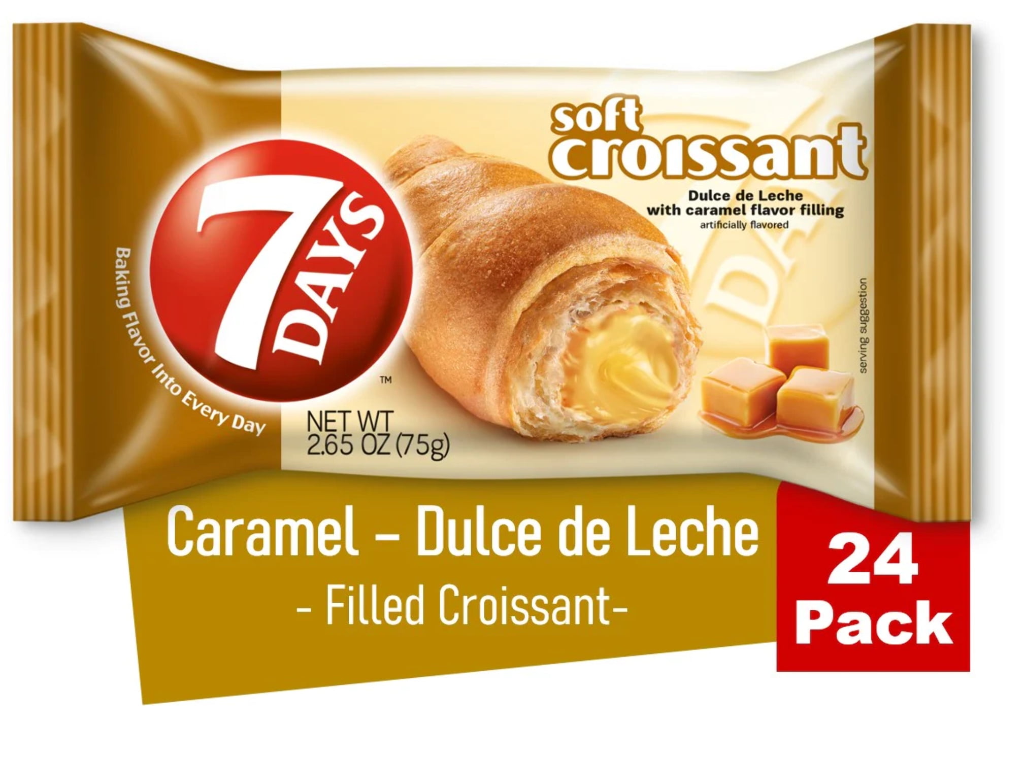 7Days Bakery Breakfast: Soft Filled Croissant, Caramel Rolls, Non-GMO ...