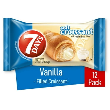 7Days Soft Croissant Variety Pack, Chocolate, Vanilla, Strawberry ...