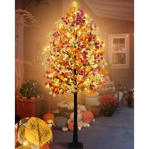 Lighted Fall Tree
