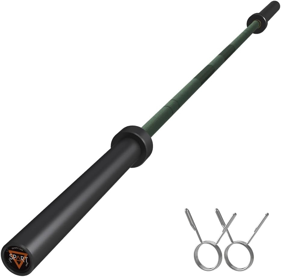 7FT/6.6FT Olympic Barbell Bar, Solid Olympic Bar with Bearings, 700Lbs ...