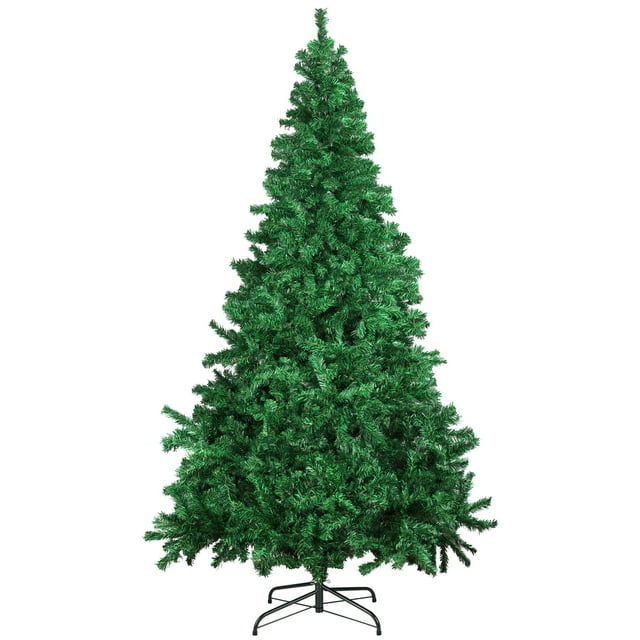 7FT Artificial Christmas Tree, PVC Christmas Tree with Stand, Hinged ...