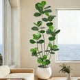 7FT Artificial Fiddle Leaf Fig Tree Tree, 84 Inch Tall Large Faux Tree ...