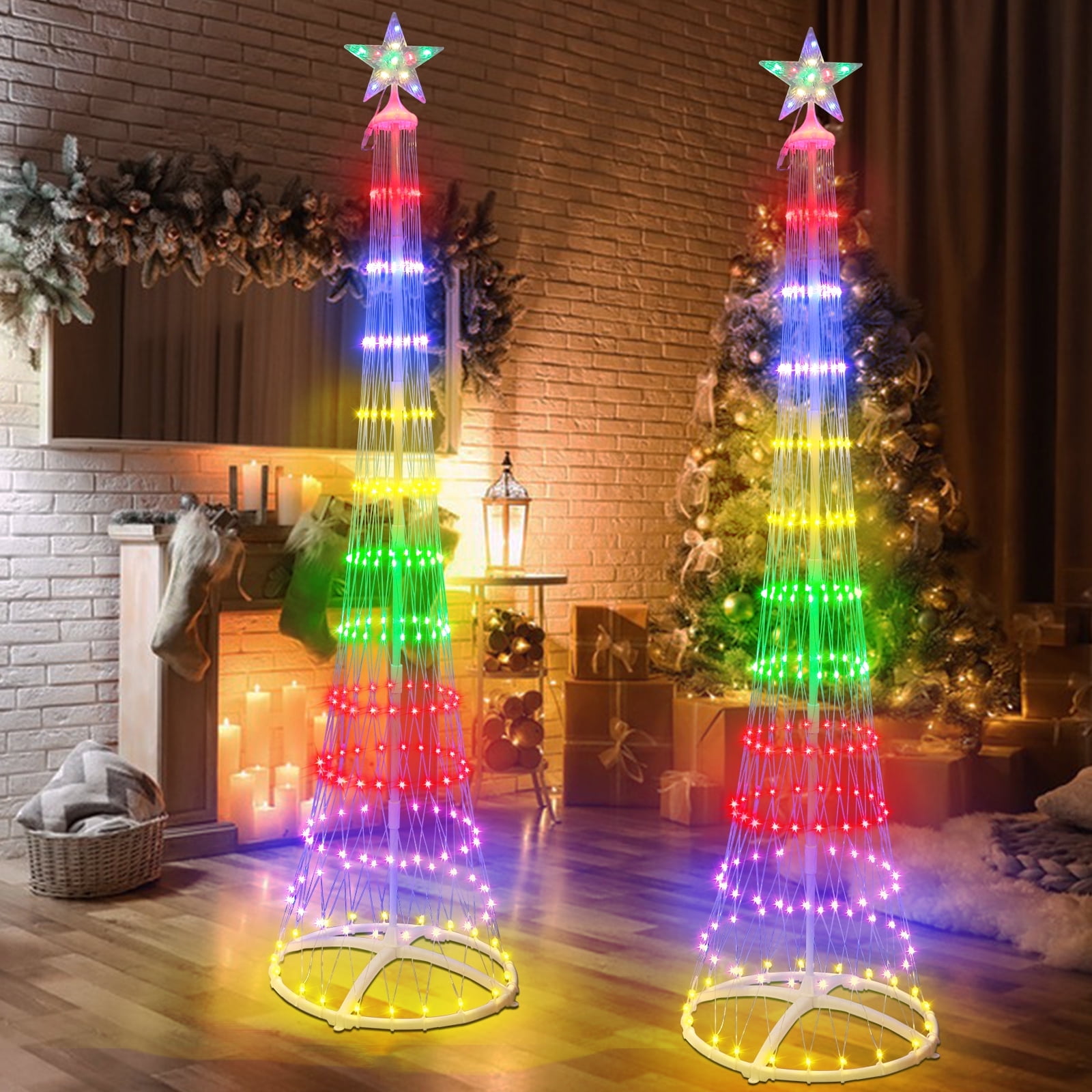 7FT Christmas Tree - Electronic Christmas Tree , Holiday Lights with ...